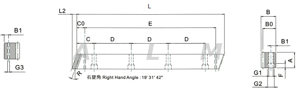 High Linear Speed Helical Rack And Pinion for CNC Machine Tool from ...
