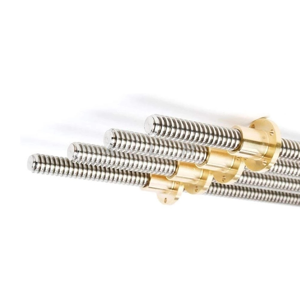 Diameter 12mm Brass Round Flange Nut Tr12x5 Trapezoidal Lead Screw from ...