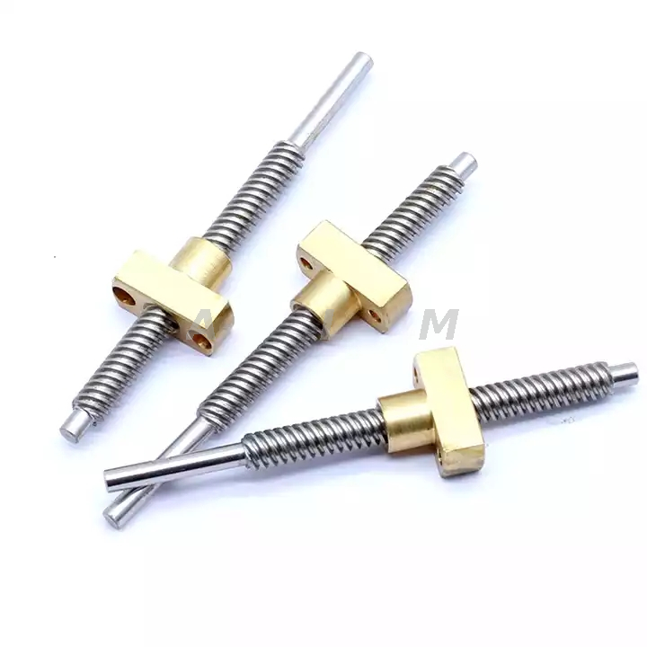 Wear-resistant Brass Flange Nut Tr14x4 Trapezoidal Lead Screw from ...