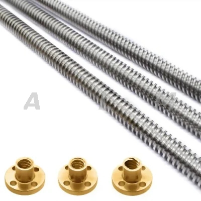 Diameter 20mm Lead 4mm Tr20x4 Trapezoidal Lead Screw from China ...